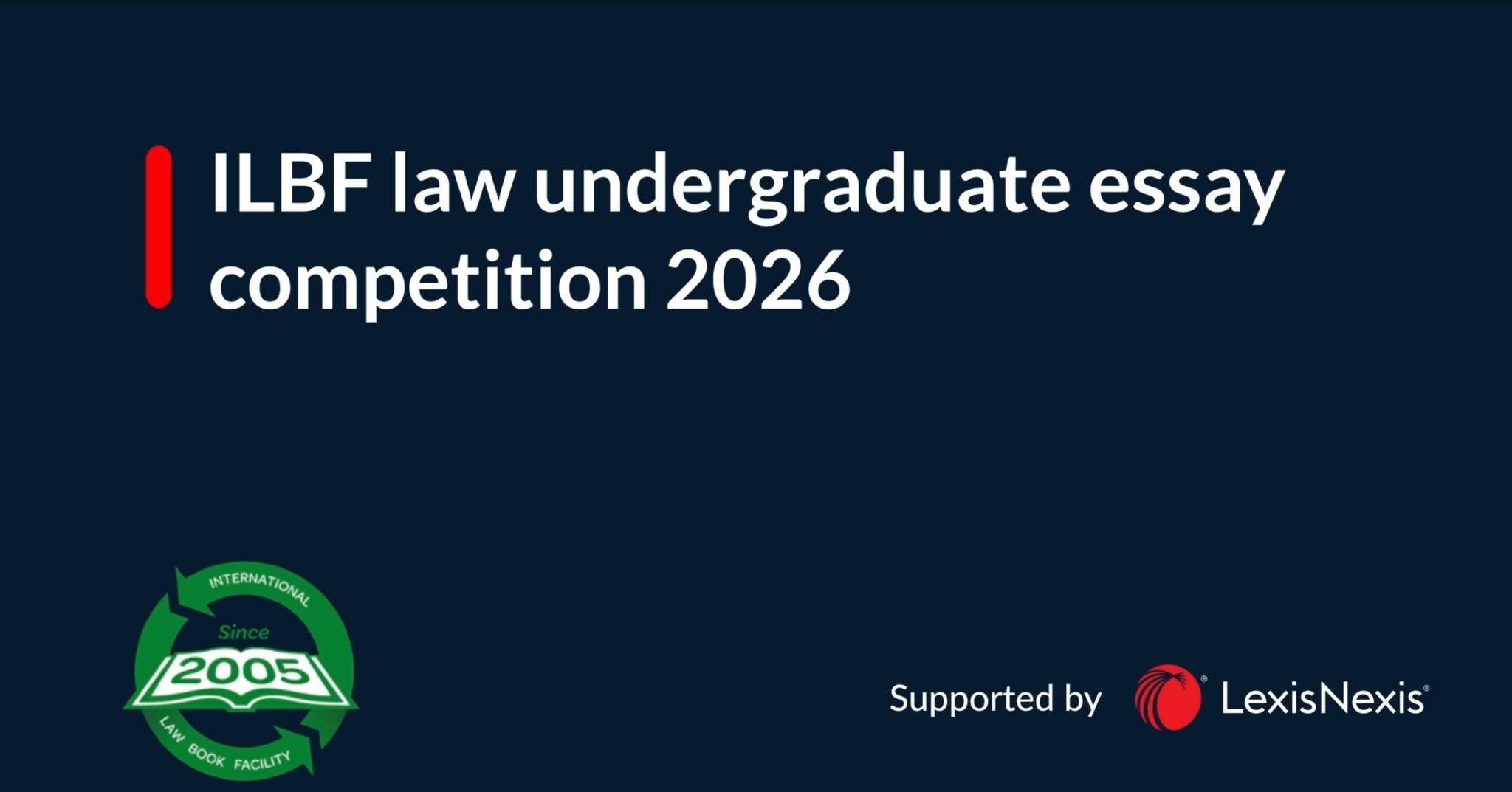 International Law Book Facility » ILBF Law Student Essay Competition ...